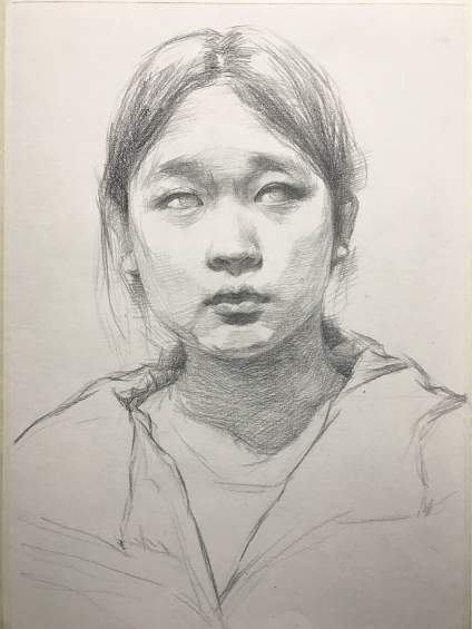 素描人物正脸素描人物铅笔画素描人物简单第6页大山谷图库